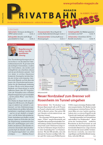 PriMa Express 8/2021 erschienen - Privatbahn Magazin