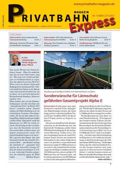 PriMa Express 11/2021 erschienen - Privatbahn Magazin